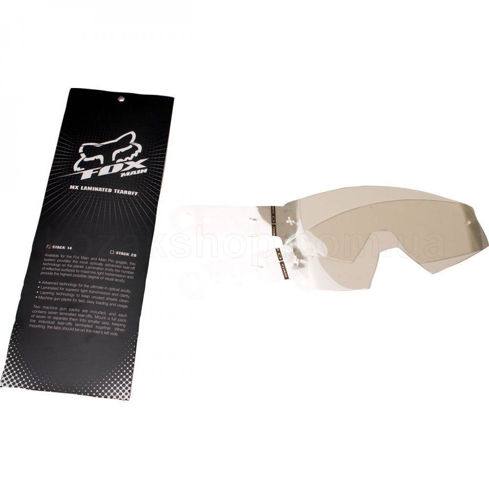 Срывки FOX VUE Tear-Off Standard 20 pack, No Size - KozakShop