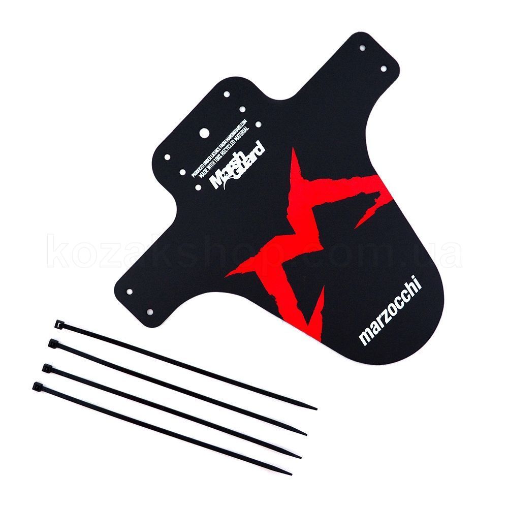 Крыло FOX на вилке Marsh Guard Marzocchi White & Red (411) - KozakShop